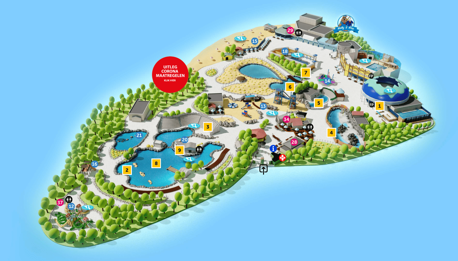 Plattegrond - Dolfinarium - Ontdek, Beleef, Verdiep